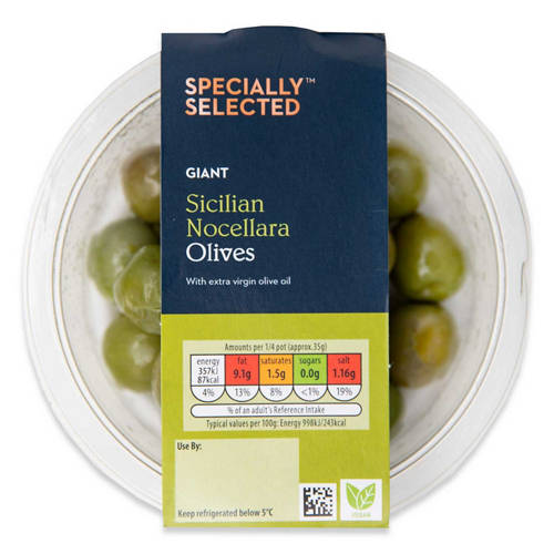 Giant Sicilian Nocellera Olives | ALDI IE